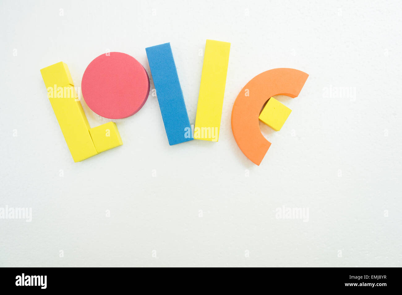 love word colorful english passion alphabet letter Stock Photo - Alamy