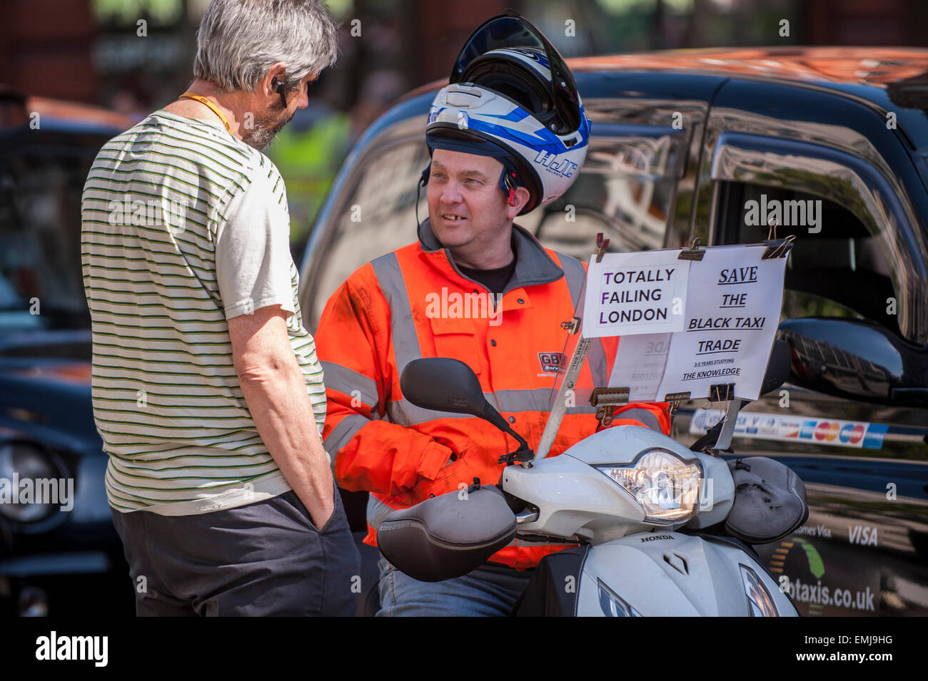 Black cab drivers take part hi-res stock photography and images - Alamy