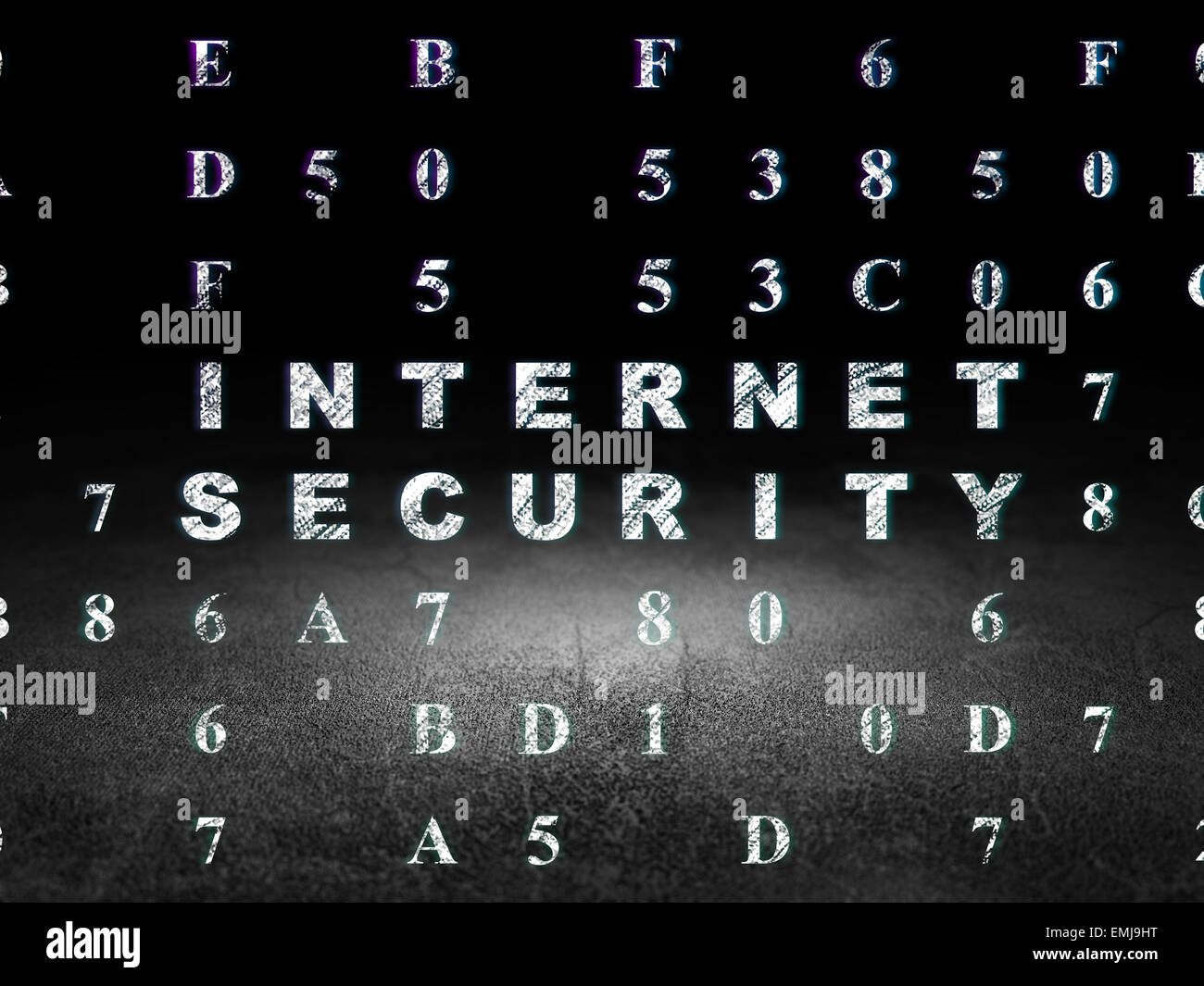 Privacy concept: Internet Security in grunge dark room Stock Photo - Alamy
