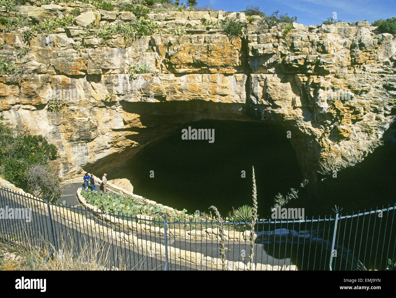 The natural entrance to Carlsbad Caverns in Carlsbad Caverns National ...