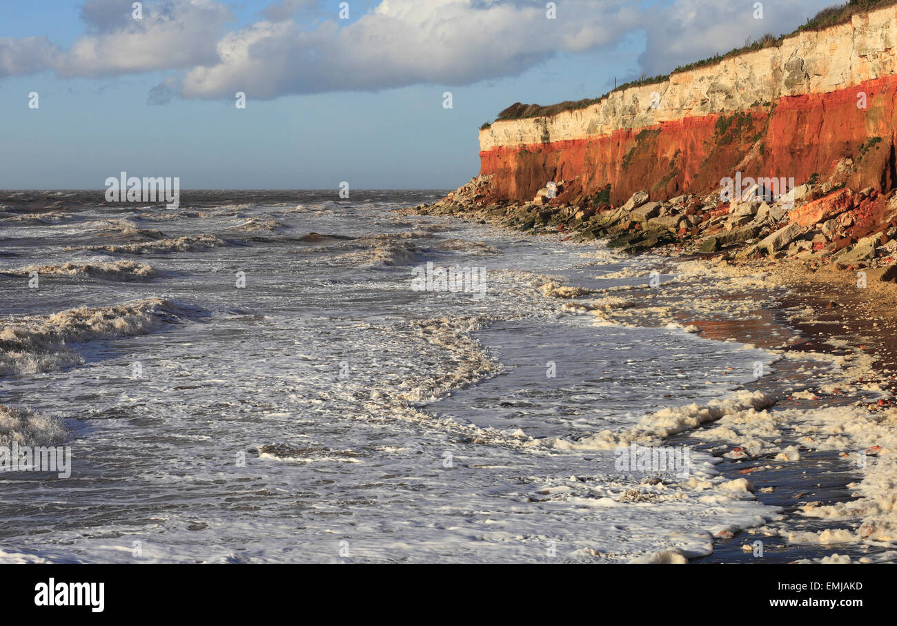 Coastal erosion on cliffs hunstanton hi-res stock photography and ...