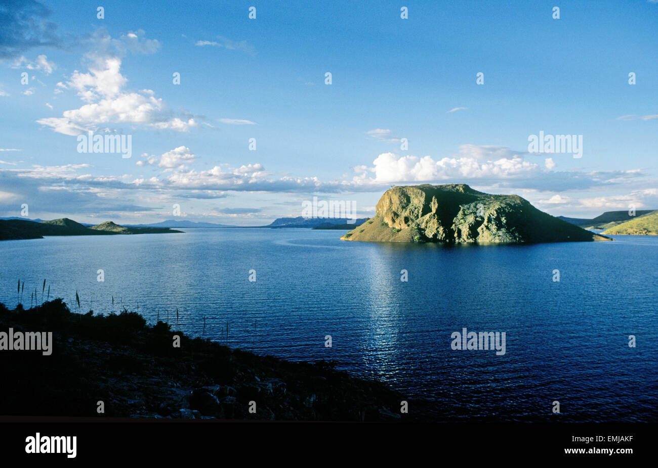 Elephant Butte Reservoir in southern New Mexico on the Rio Grande near ...