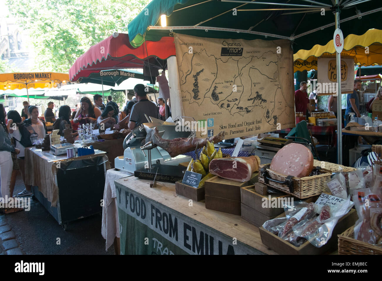 A meat stall in the market Stock Photo - Alamy