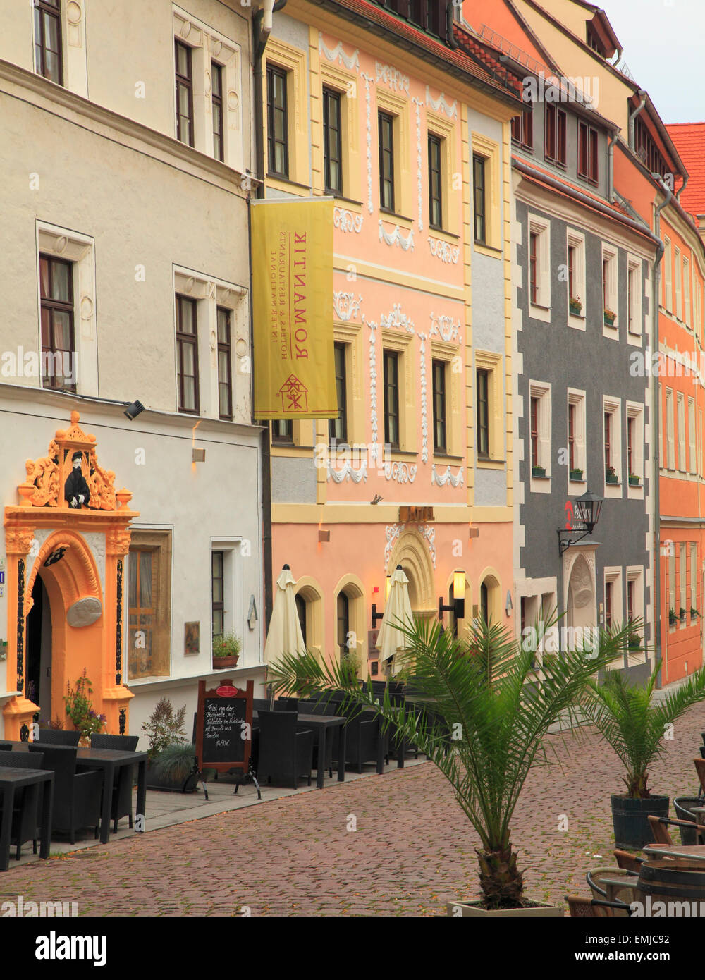 Germany, Saxony, Pirna, street scene, historic architecture Stock Photo ...