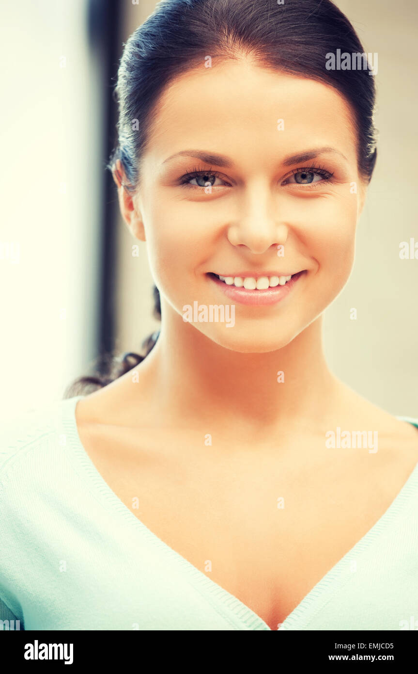 happy and smiling woman Stock Photo - Alamy
