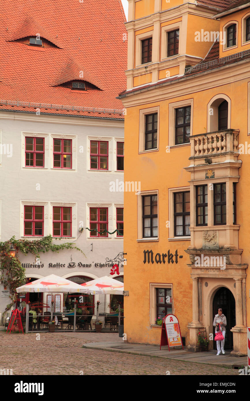 Germany, Saxony, Meissen, Markt, street scene Stock Photo - Alamy