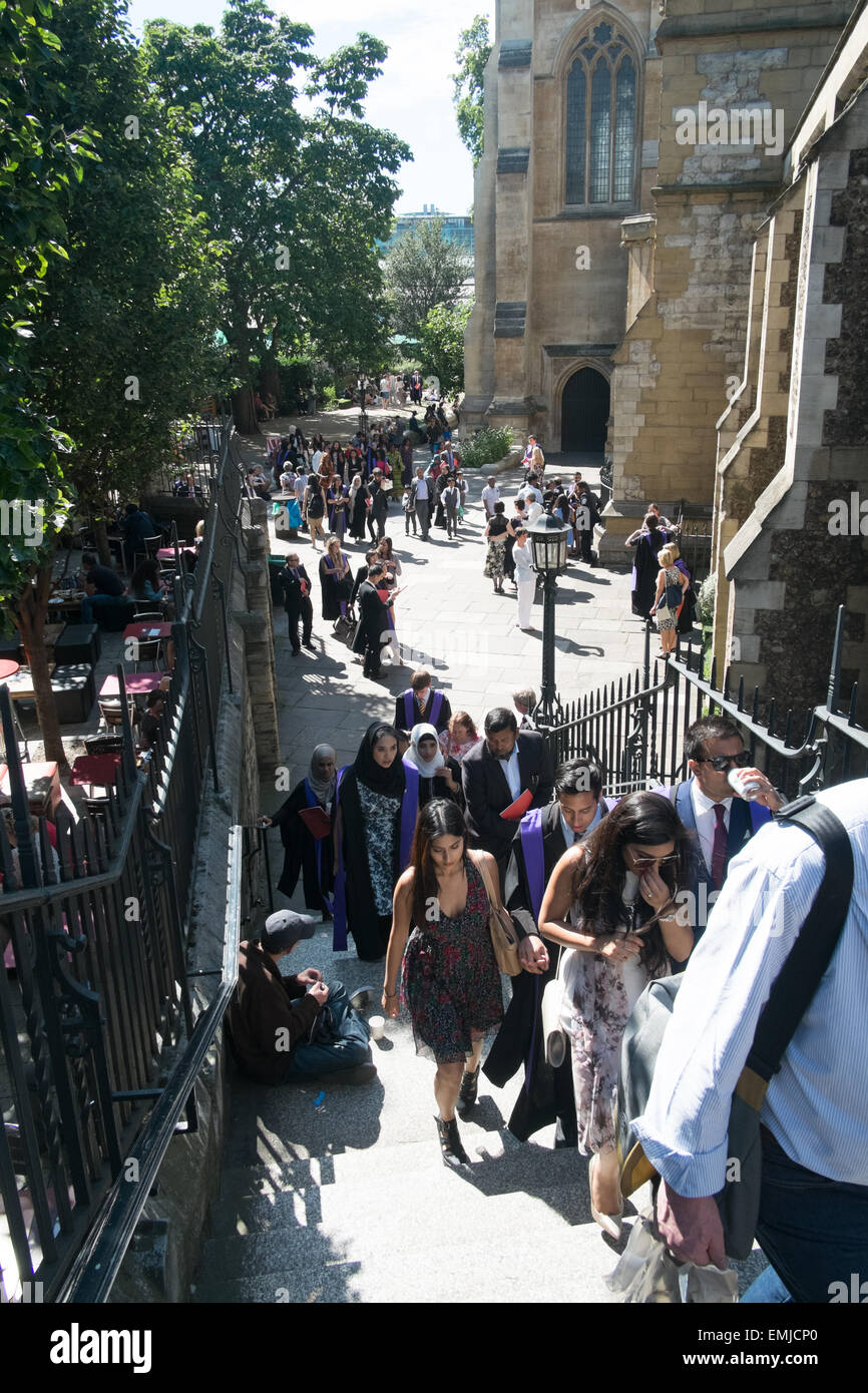 Guests arriving to the church Stock Photo - Alamy