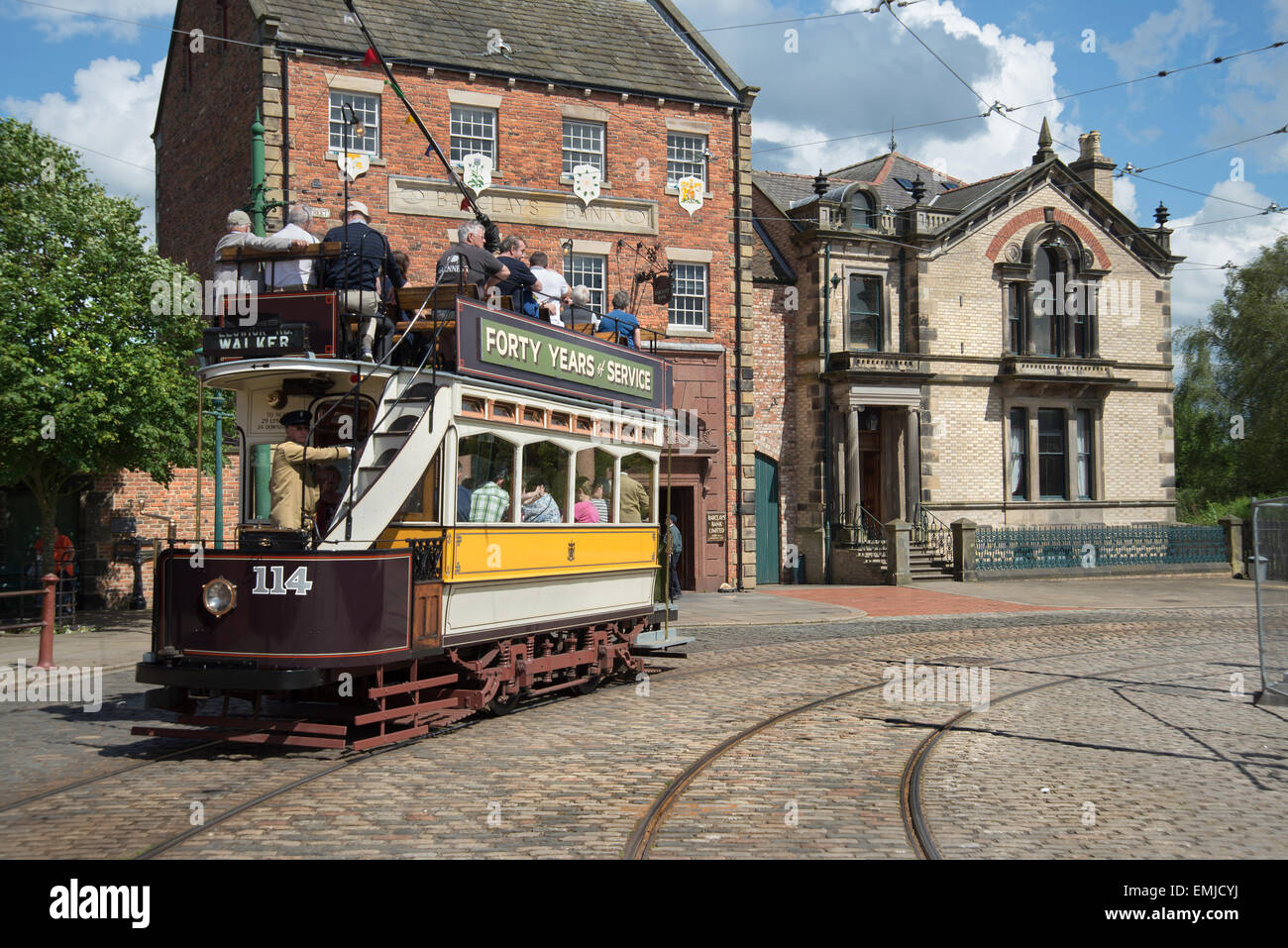 Beamish Museum Tram High Resolution Stock Photography and Images - Alamy