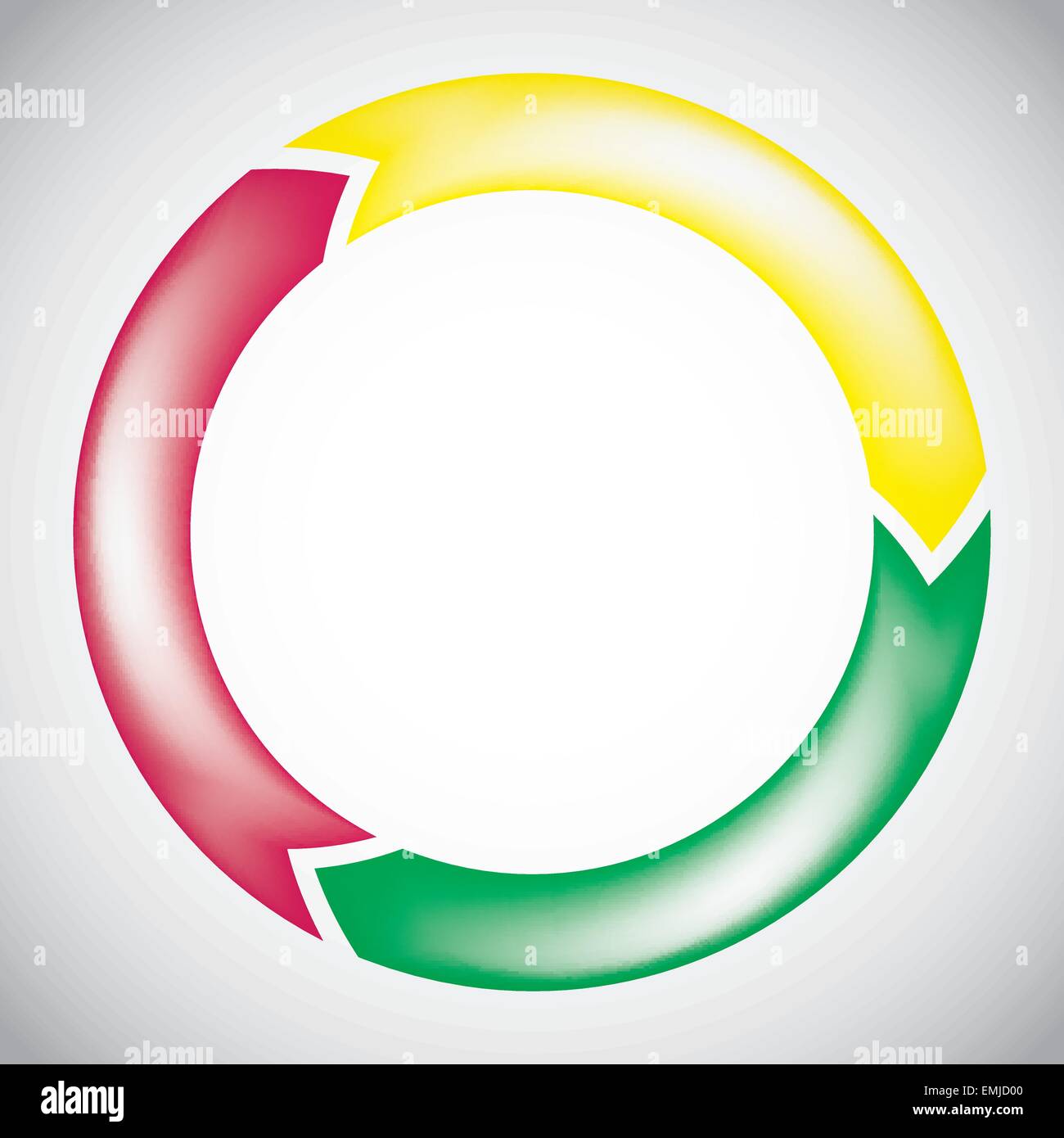 Colorful circular arrow chart diagram. Vector illustration Stock Vector ...