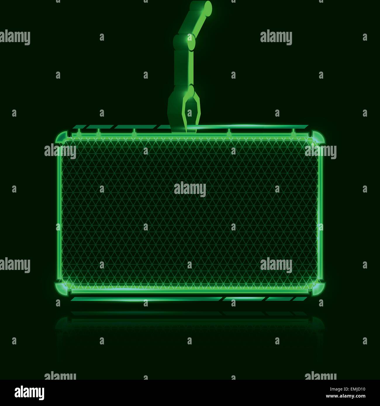 Circle frame green screen Stock Vector Images - Alamy