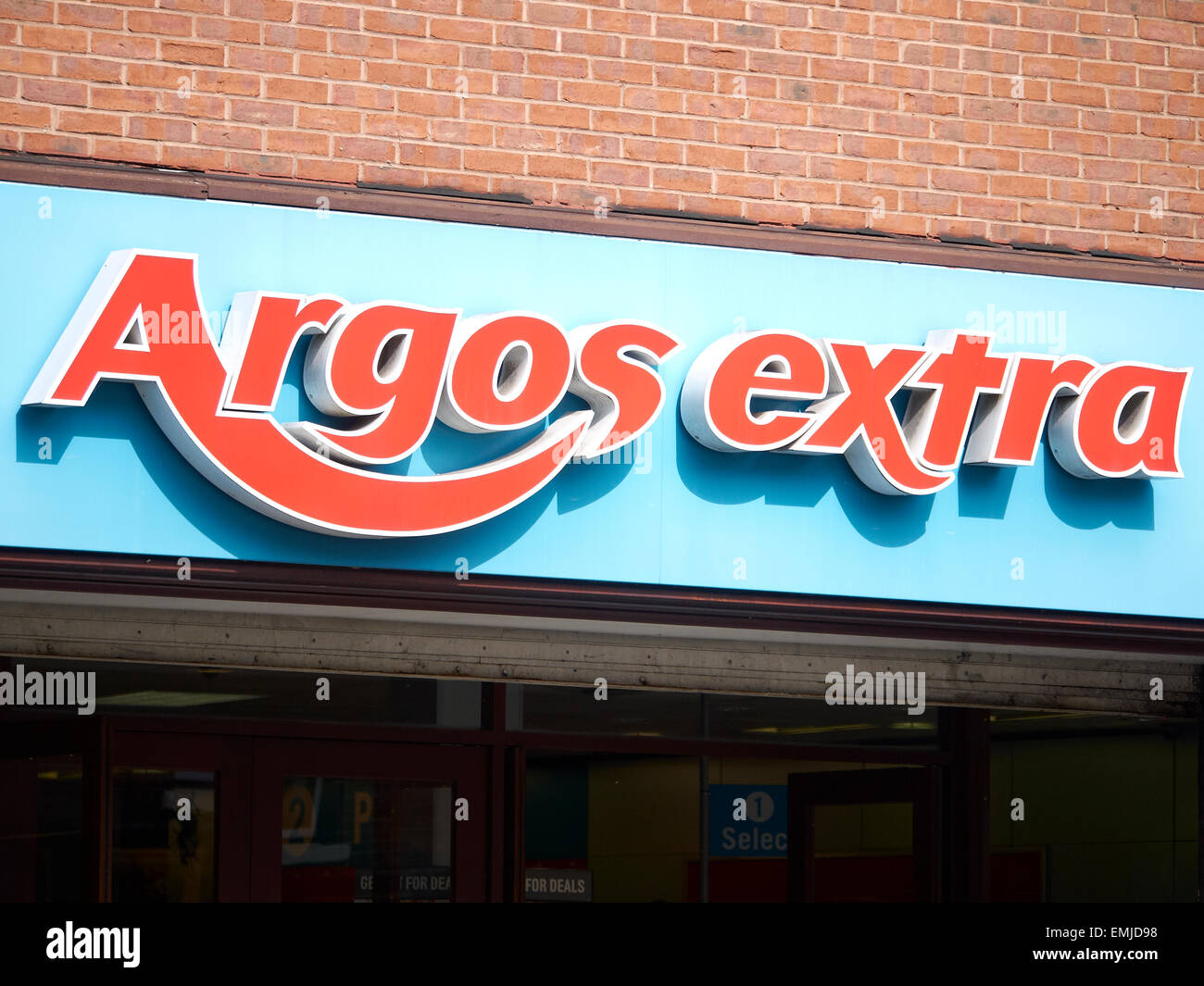 Argos Extra sign UK Stock Photo - Alamy