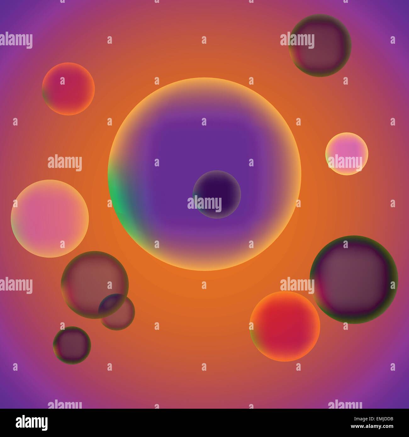 Abstract vector mood volume colorful bubbles background Stock Vector ...