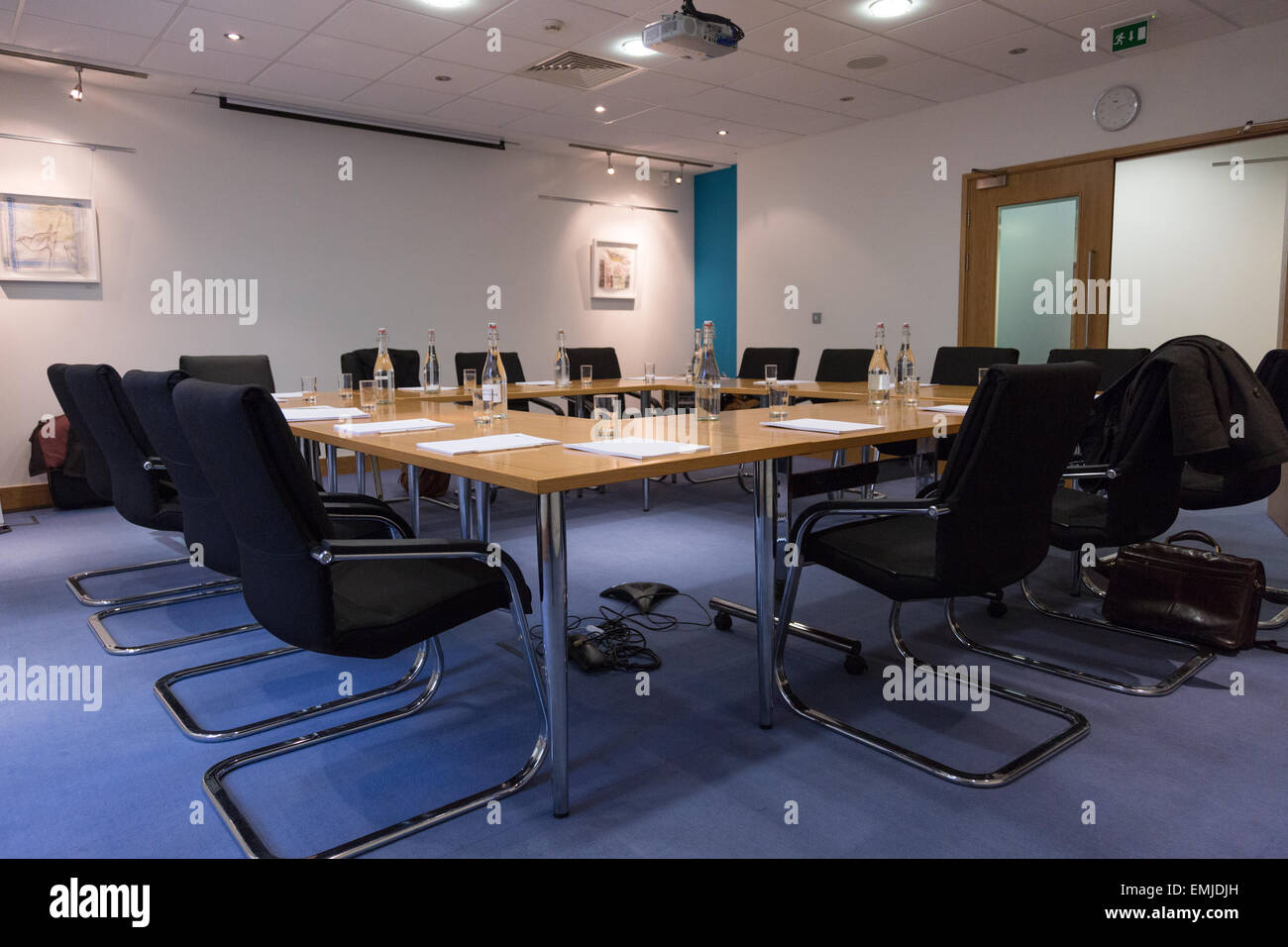 An image of an officer conference table Stock Photo - Alamy