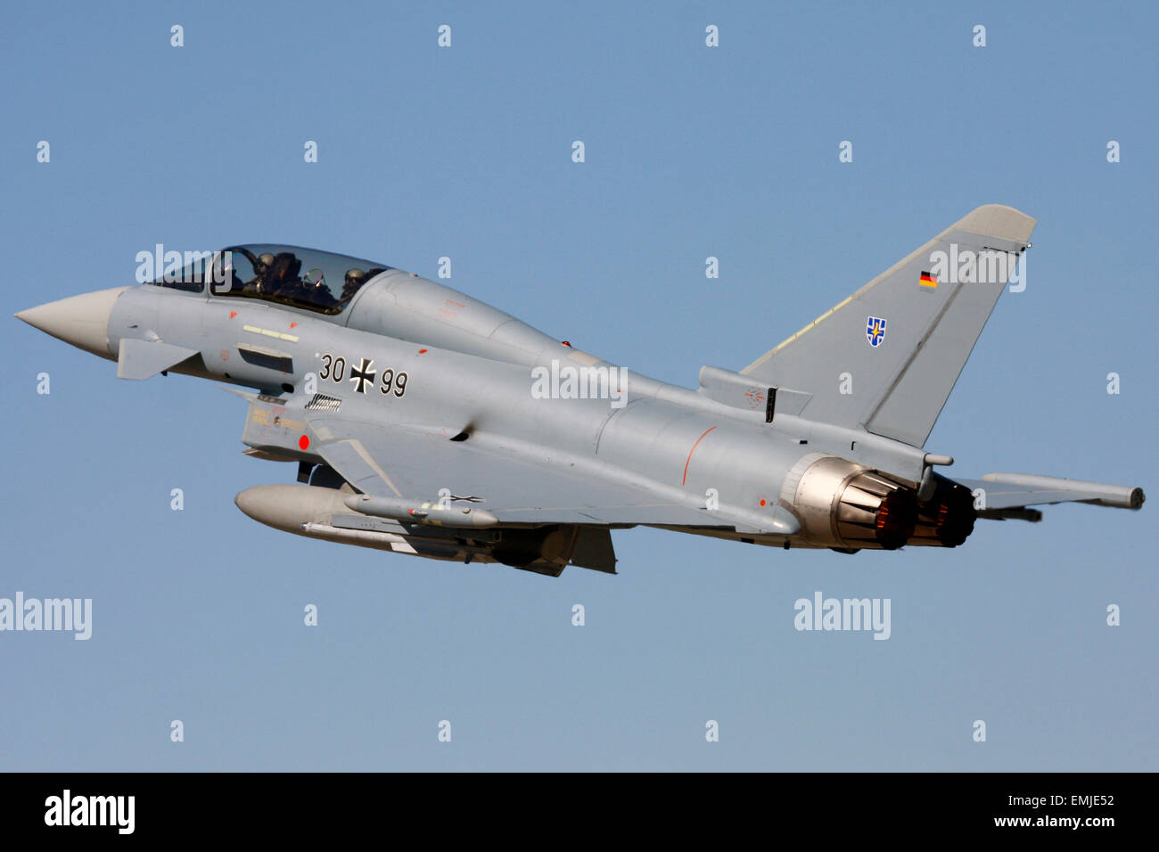 Eurofighter Typhoon from German Air Force in flight Stock Photo - Alamy