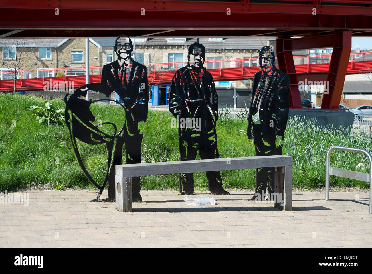 The bridge Portrait Bench installation is a Sustrans nation wide ...