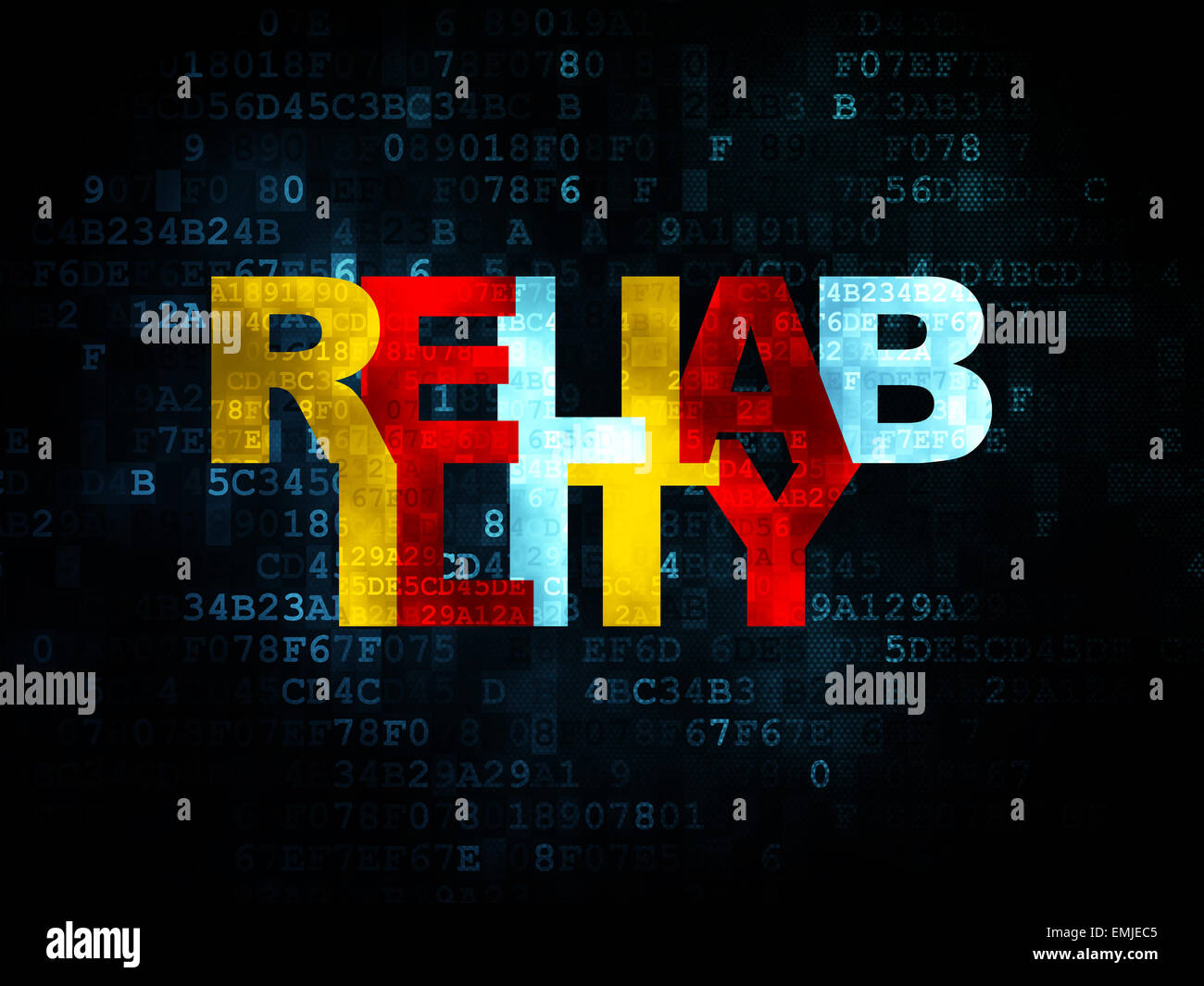 Business concept: Reliability on Digital background Stock Photo - Alamy