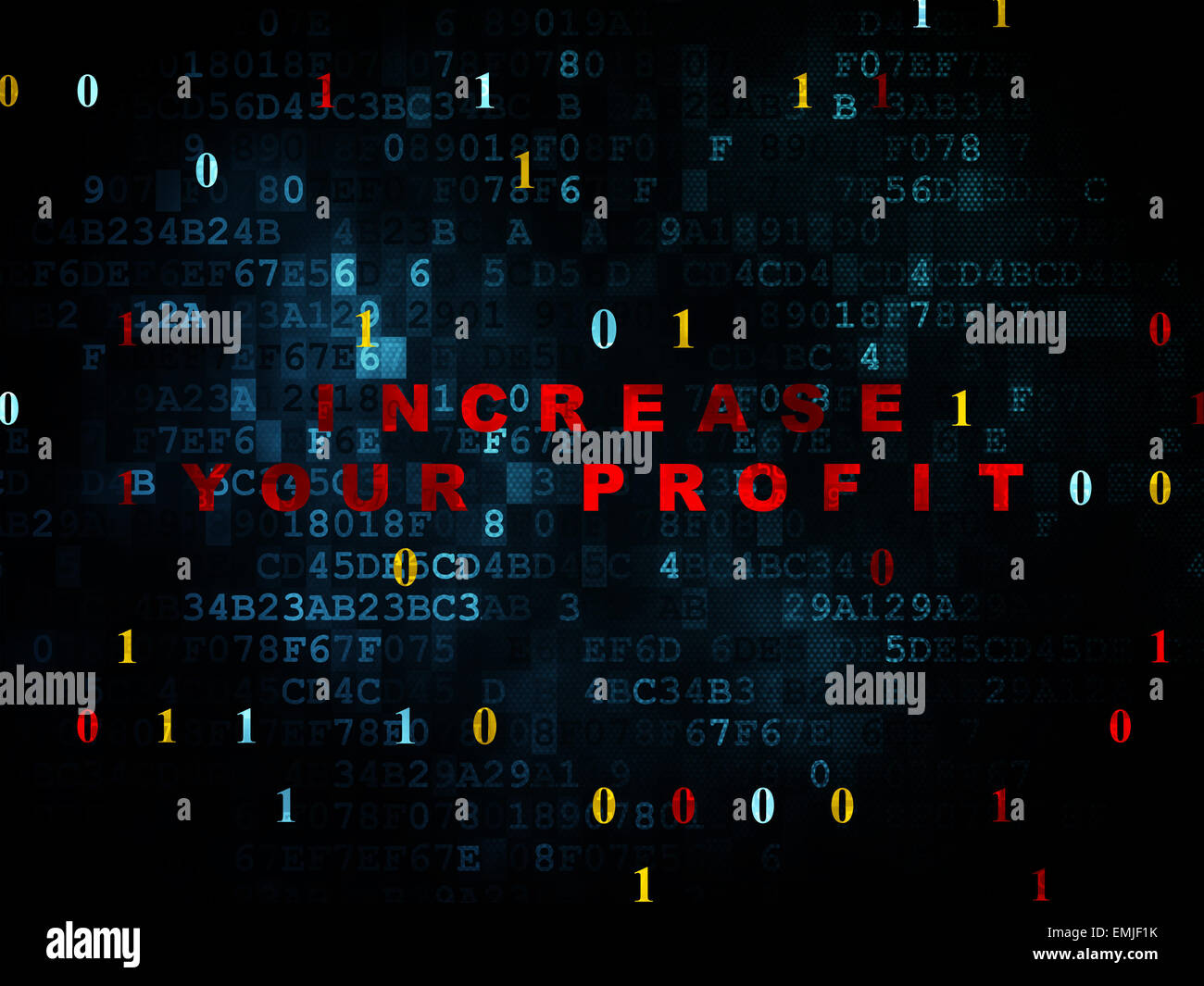 Business concept: Increase Your profit on Digital background Stock ...