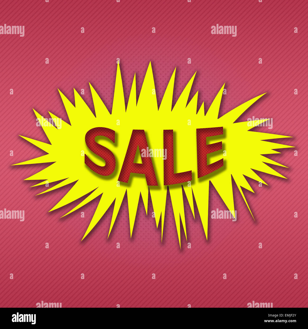 Cartoon style sale illustration Stock Photo - Alamy