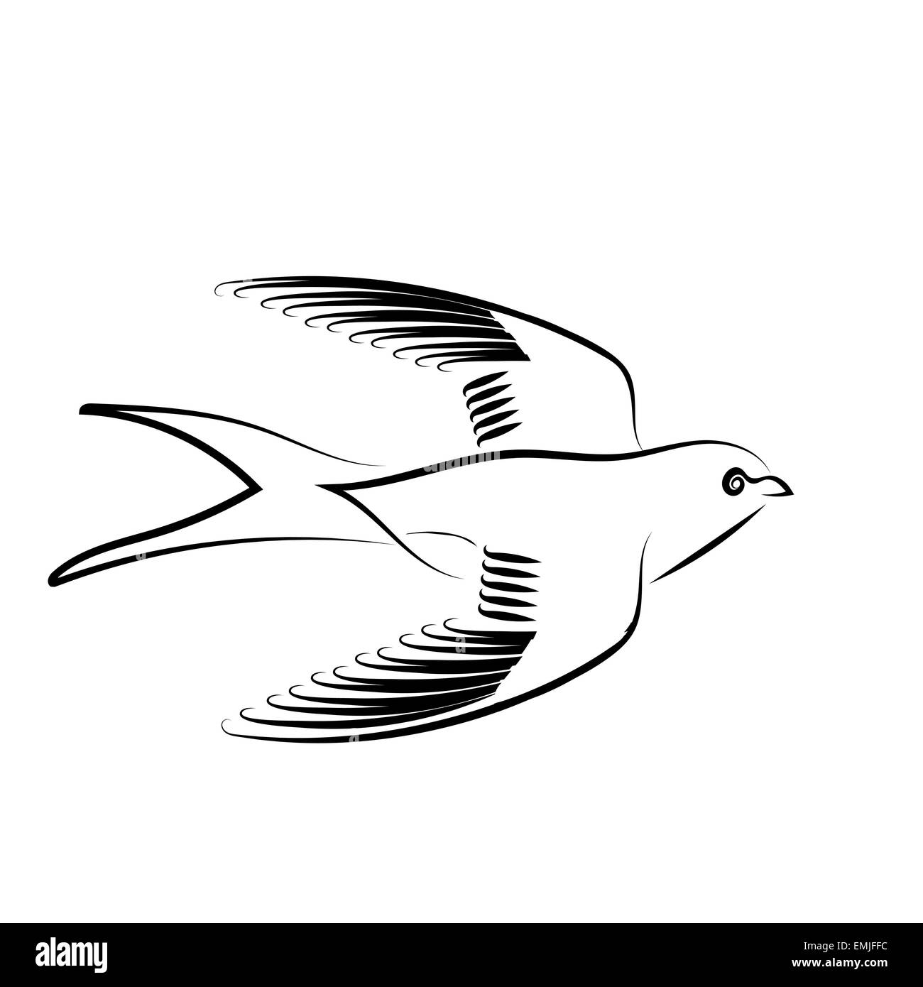 Swallow Tattoo Design High Resolution Stock Photography and Images - Alamy