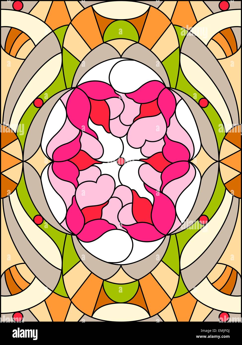 Flowers window garden Stock Vector Images - Alamy