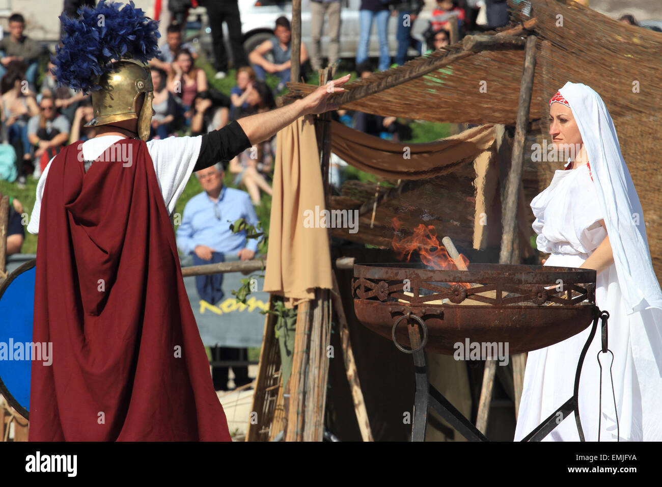Rome Italy 21st April 2015 Rome S Foundation Anniversary Historical