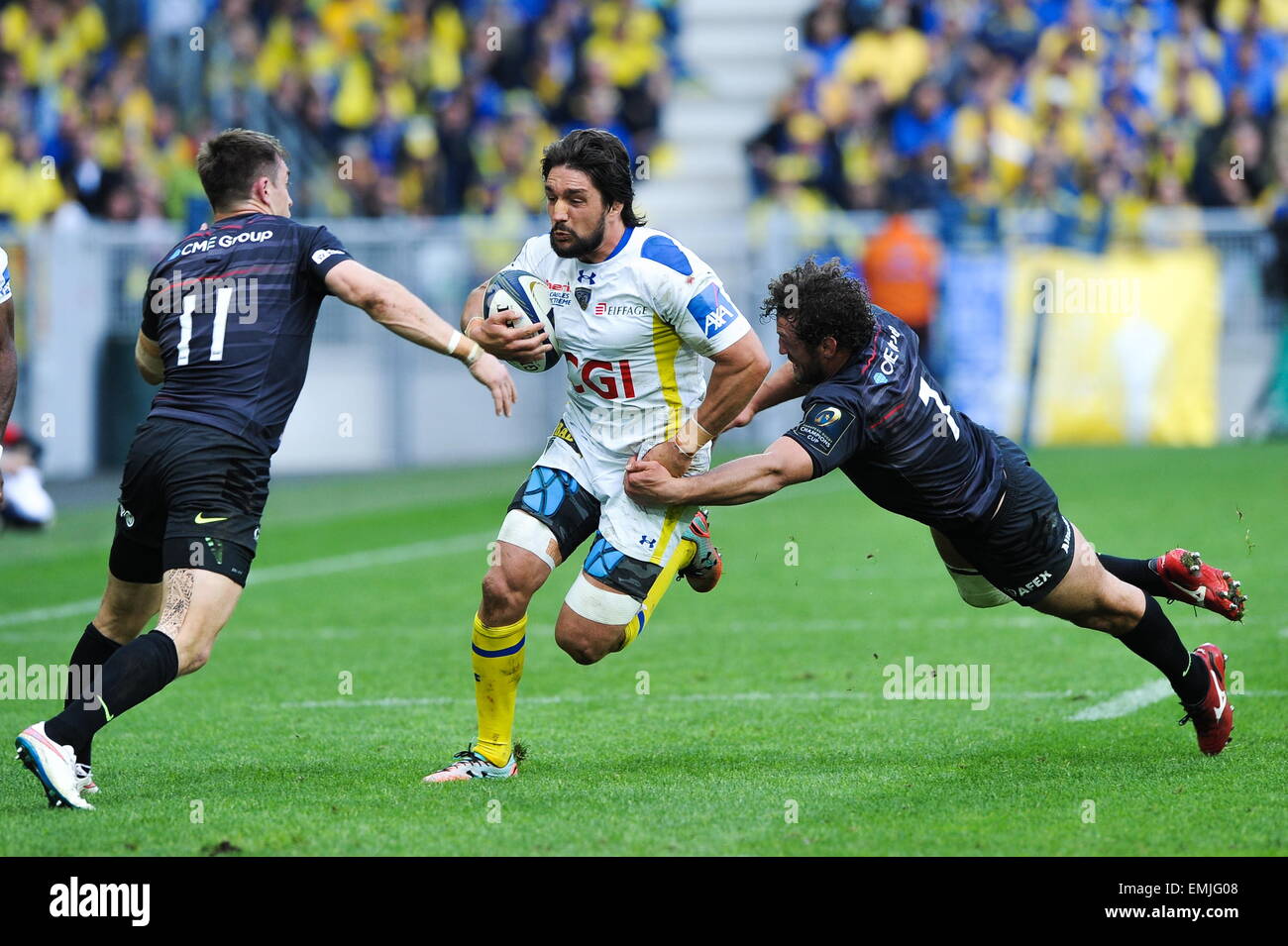 Champions cup saracens european coupe deurope rugby action clermont ...