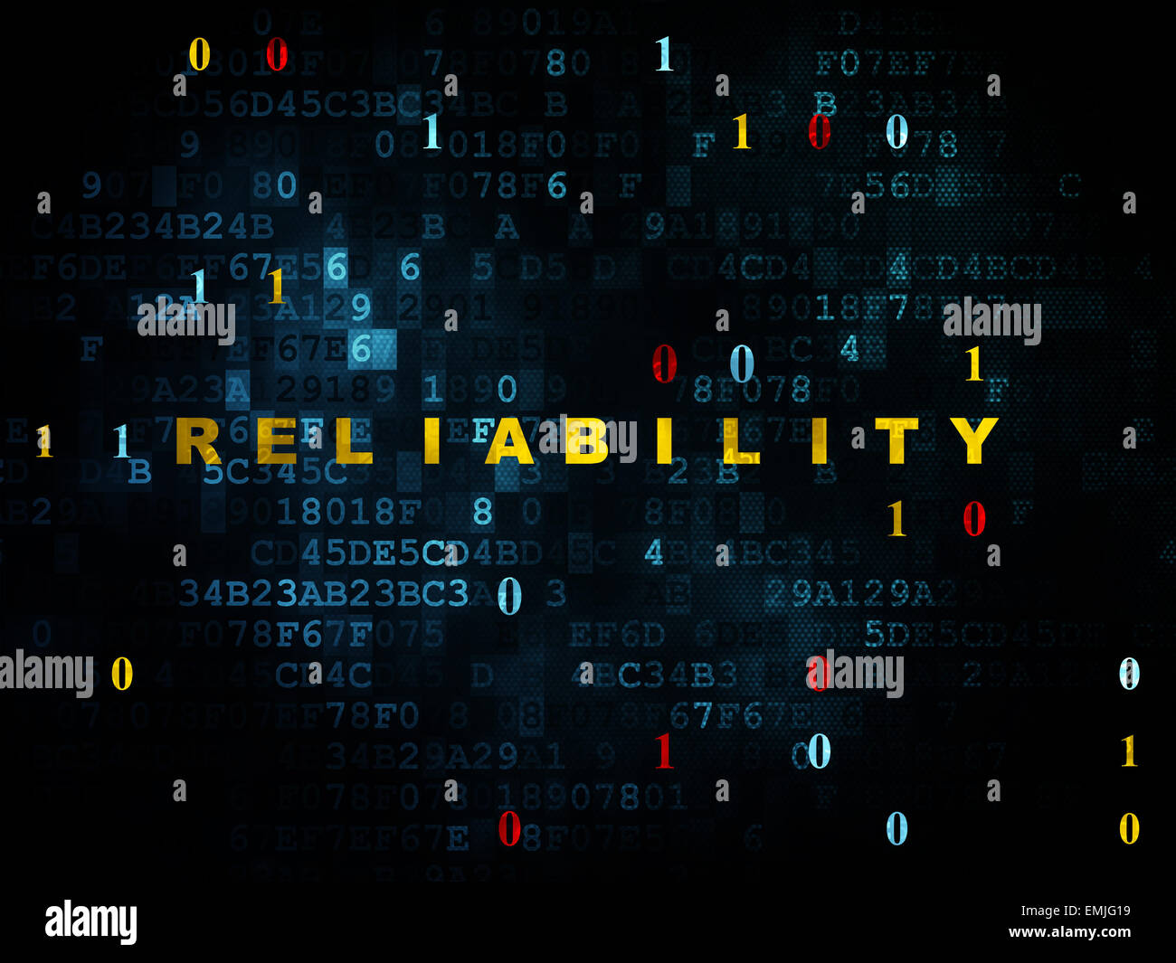 Finance concept: Reliability on Digital background Stock Photo - Alamy