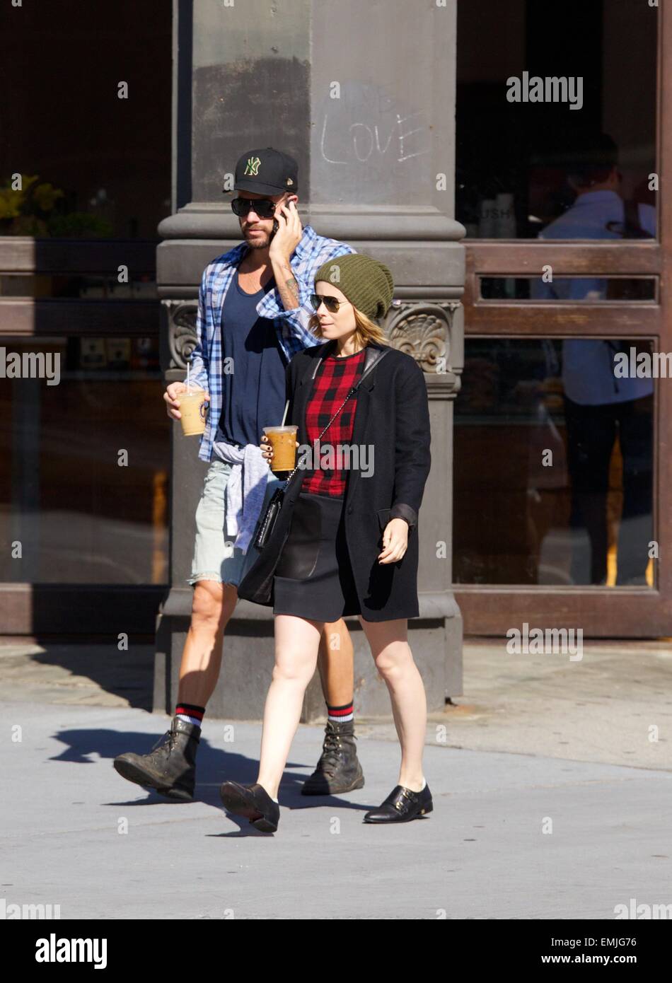 Kate Mara spotted out in the East Village with stylist Johnny Wujek and ...