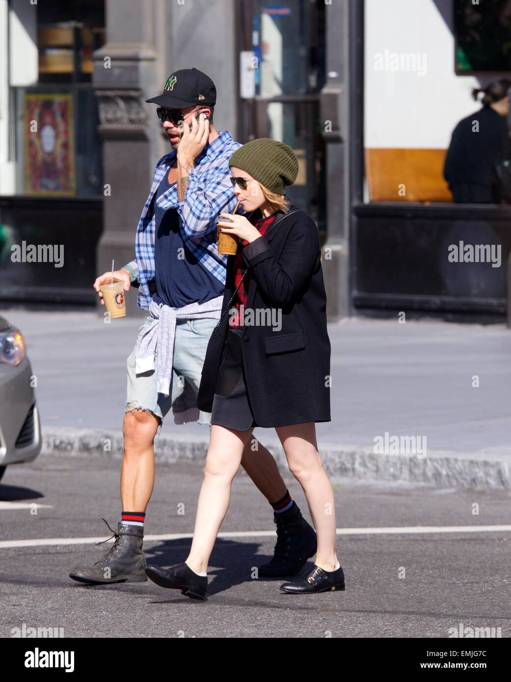 Kate Mara spotted out in the East Village with stylist Johnny Wujek and ...