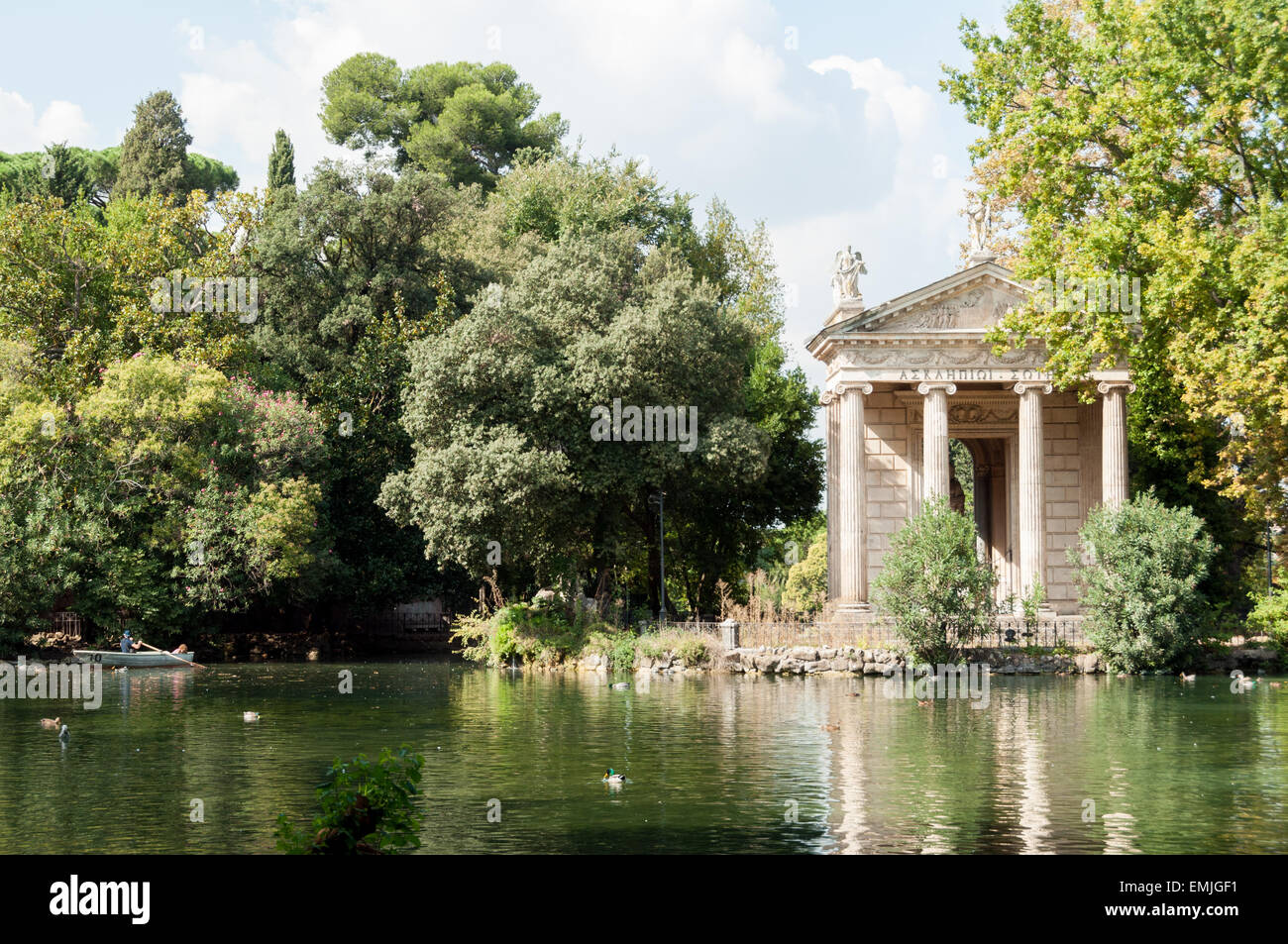 The Temple of Asclepius in the Villa Borghese park, Rome, Italy Stock ...