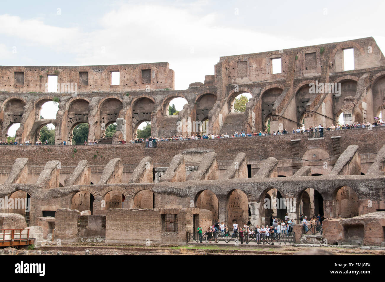 View from inside of the Colosseum, Rome, Italy Stock Photo - Alamy