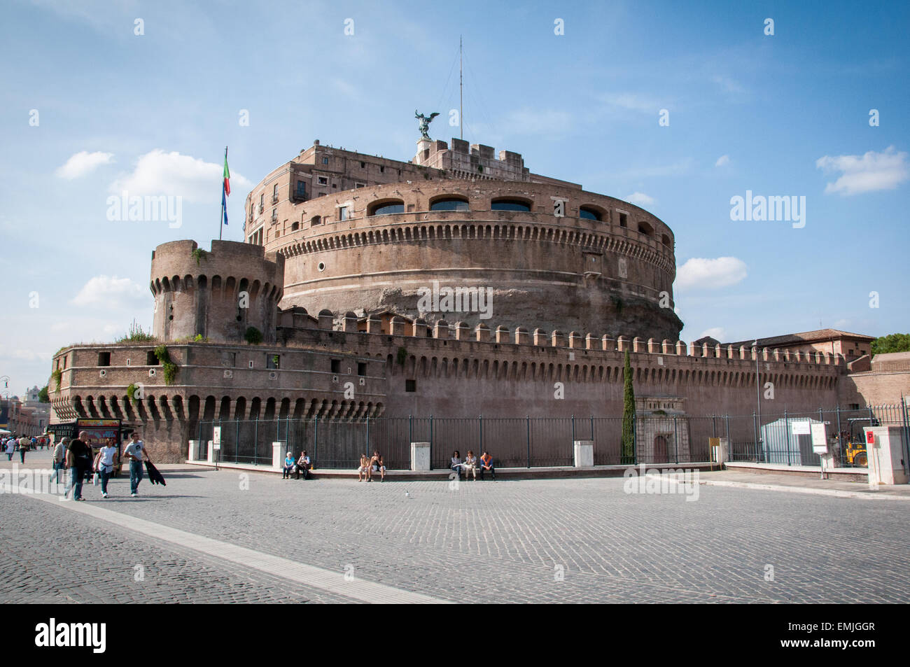 The Mausoleum of Hadrian (Castel Sant'Angelo, Castle of the Holy Angel), Rome, Italy Stock Photo ...
