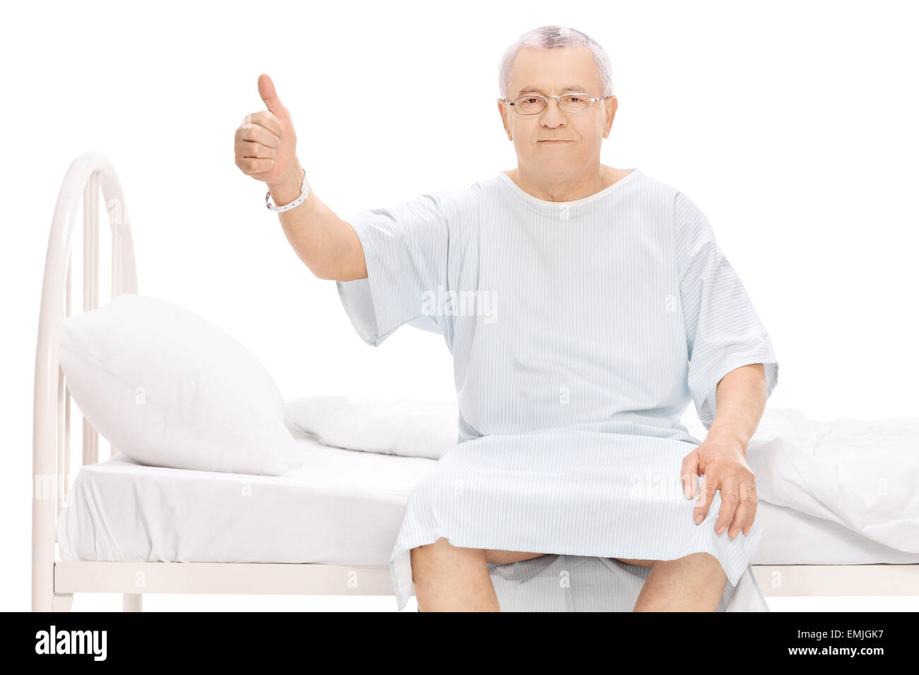 Patient hospital bed sitting up hi-res stock photography and images - Alamy