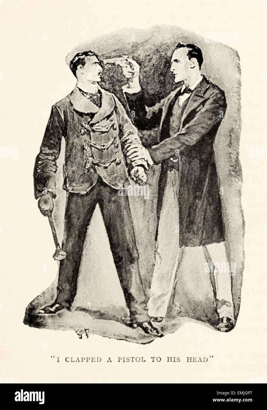 "I clapped a pistol to his head." - from 'The Adventure of the Beryl ...
