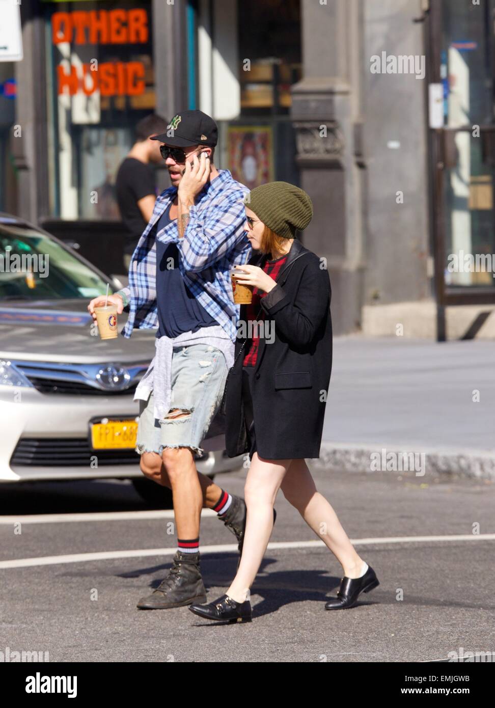 Kate Mara spotted out in the East Village with stylist Johnny Wujek and ...