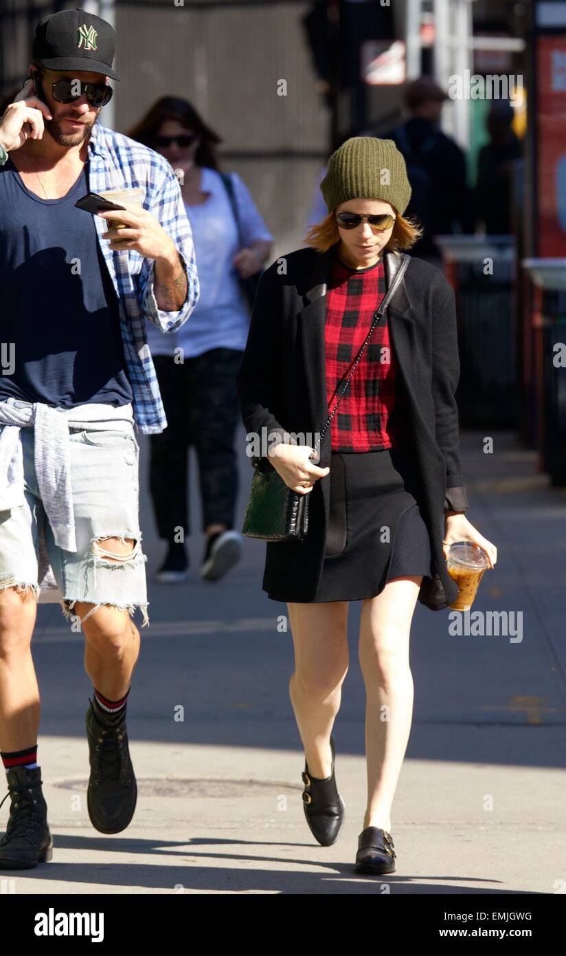 Kate Mara spotted out in the East Village with stylist Johnny Wujek and ...