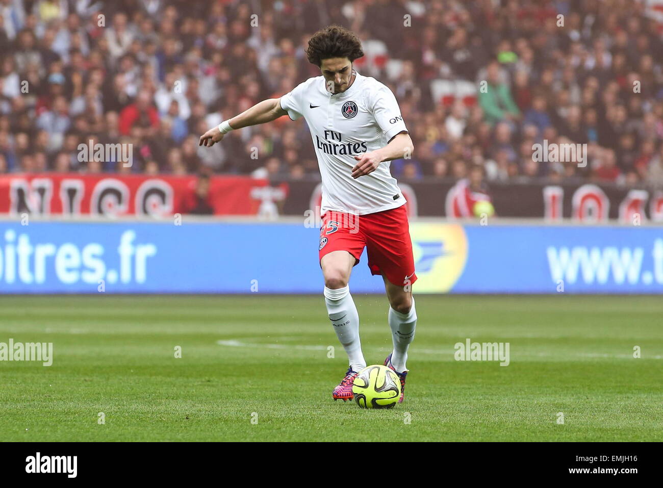 Adrien RABIOT - 18.04.2015 - Nice/Paris Saint Germain - 33eme journee ...