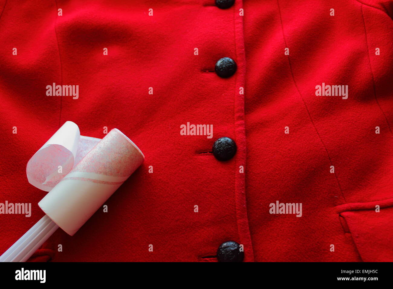 proper care of the coat using Lint Rollers Stock Photo - Alamy