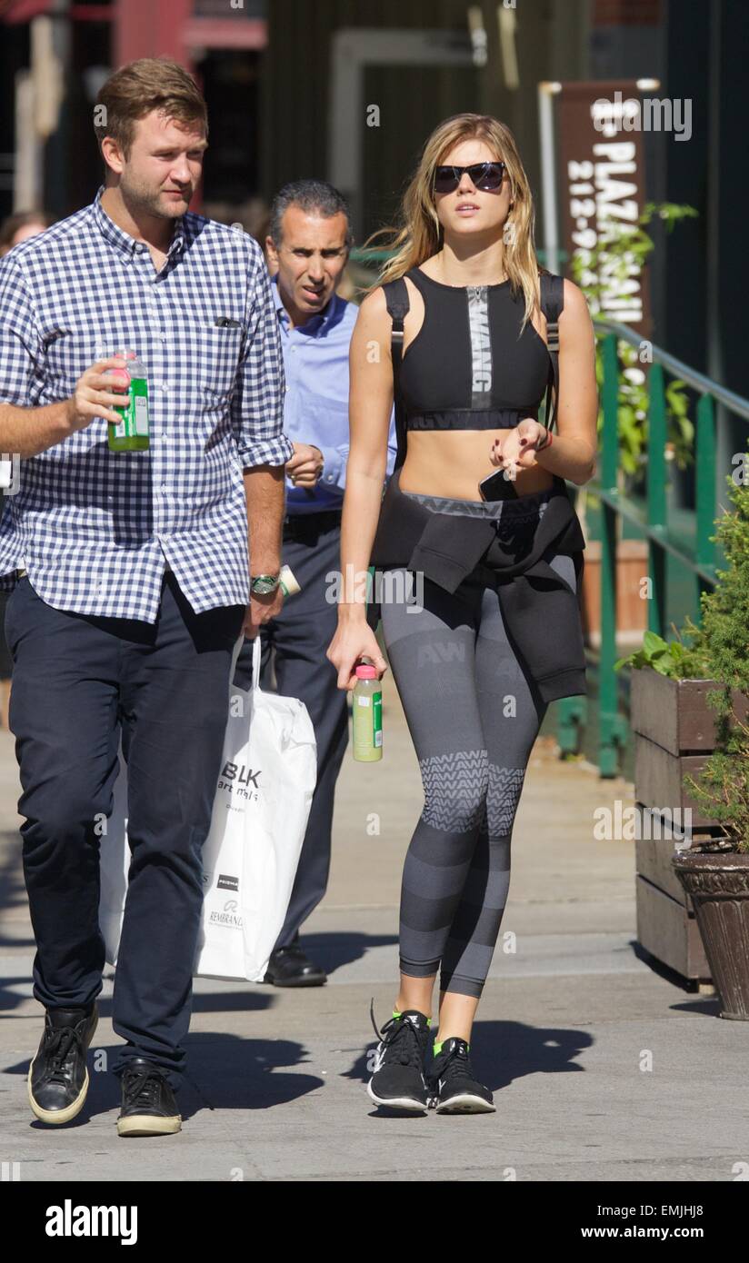 Belarusian model Maryna Linchuk spotted out in Tribeca wearing ...