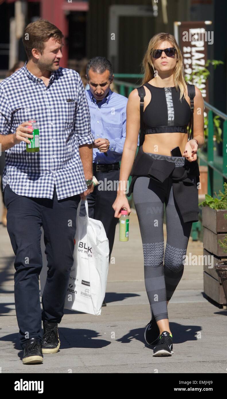 Belarusian model Maryna Linchuk spotted out in Tribeca wearing ...