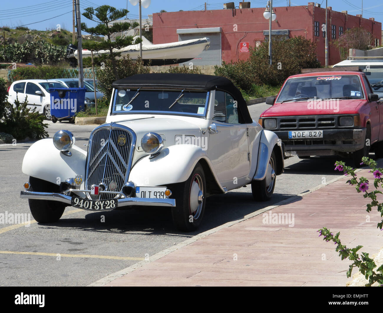 Vintage Citroen Avant Roadster classic car in Malta Stock Photo - Alamy