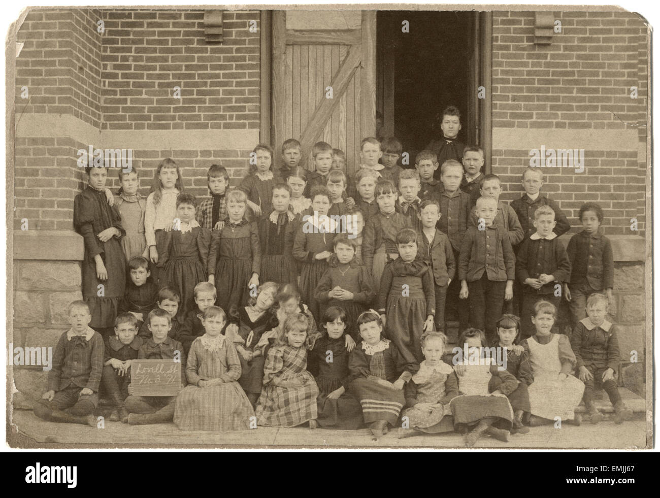 School children of the 1890s hi-res stock photography and images - Alamy