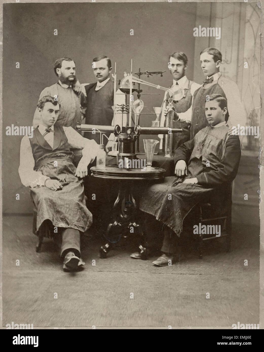 University Chemistry Students, USA, circa 1880 Stock Photo - Alamy