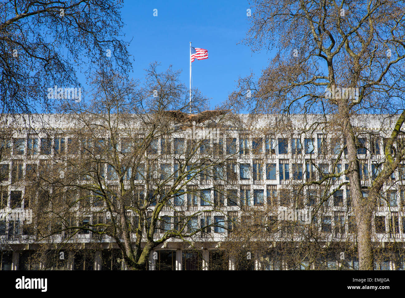 Us flag on embassy united hi-res stock photography and images - Alamy