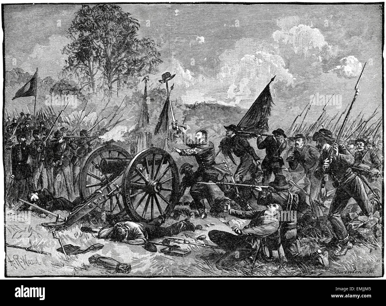 Picketts charge High Resolution Stock Photography and Images - Alamy