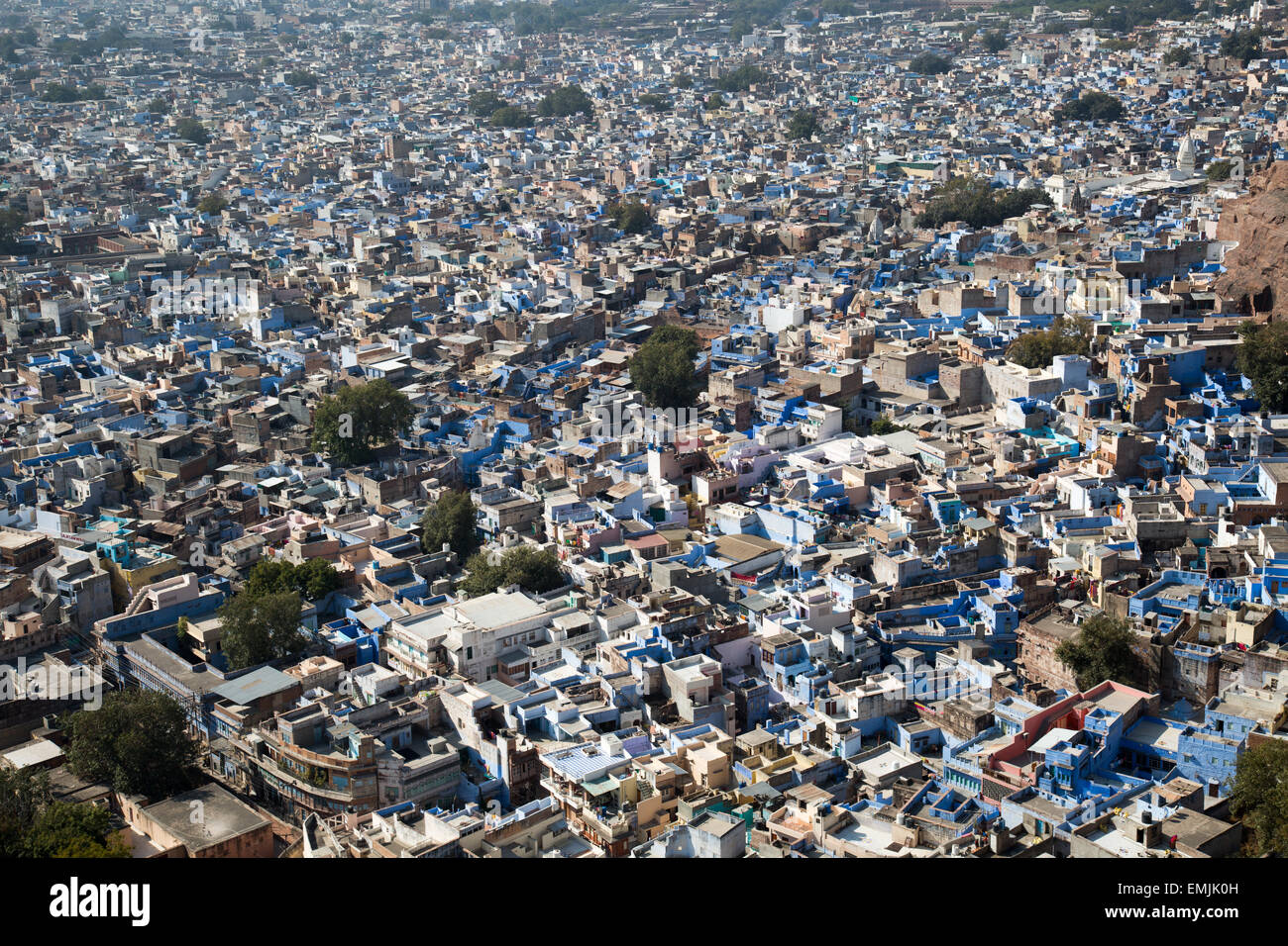 Blue buildings of jodhpur hi-res stock photography and images - Alamy