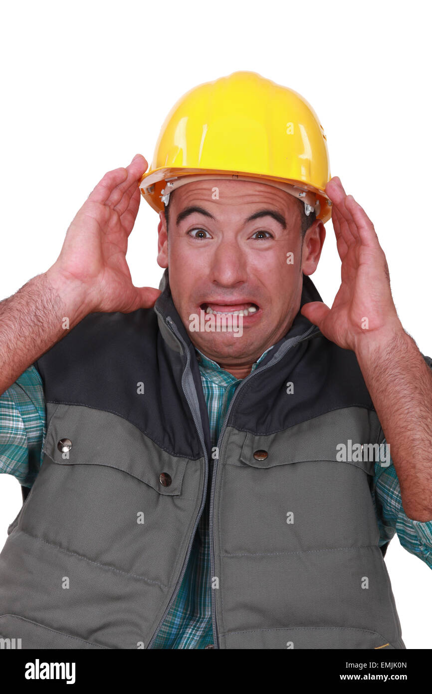 Terrified pose hi-res stock photography and images - Alamy