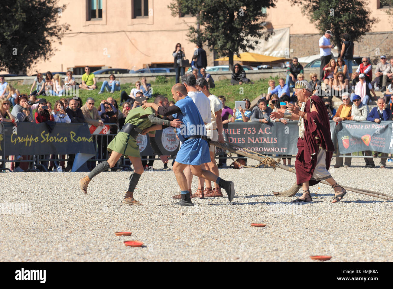 ROME, ITALY - APRIL 21, 2015: Rome’s Foundation Anniversary historical ...