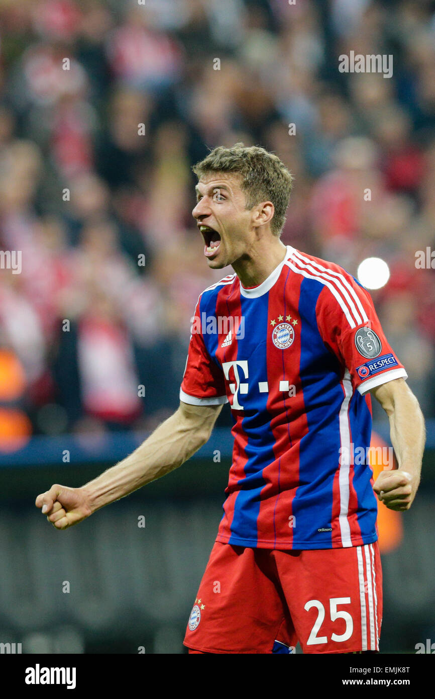 Munich, Germany. 21st Apr, 2015. Champions League Football. Bayern ...