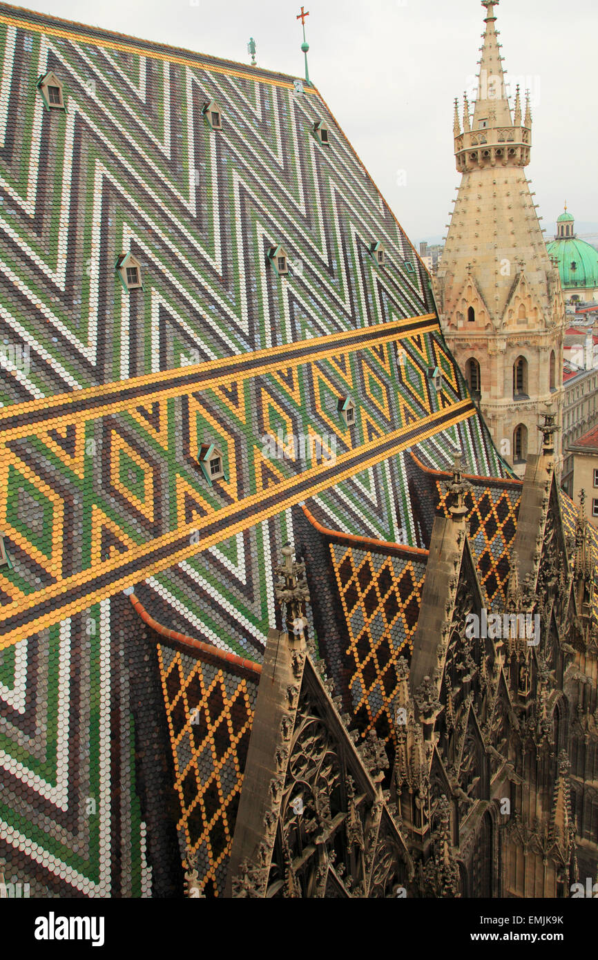 Roof tiles stephansdom cathedral hi-res stock photography and images ...